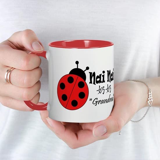 CafePress Nai Nai Ladybug Mug Ceramic Coffee Mug, Tea Cup 11 oz