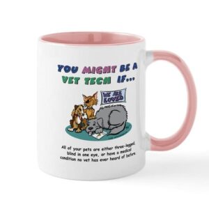 cafepress mug you might be a vet tech ceramic coffee mug, tea cup 11 oz