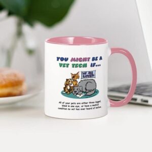 CafePress Mug You Might Be A Vet Tech Ceramic Coffee Mug, Tea Cup 11 oz