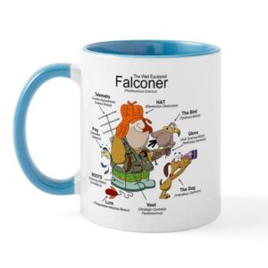 cafepress the falconer mug ceramic coffee mug, tea cup 11 oz