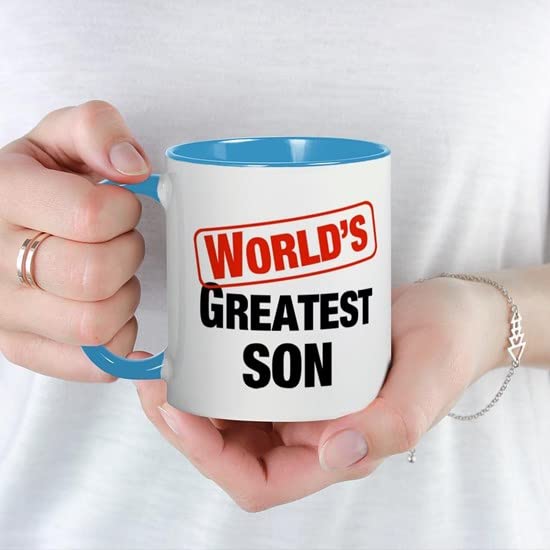 CafePress World's Greatest Son Mug Ceramic Coffee Mug, Tea Cup 11 oz