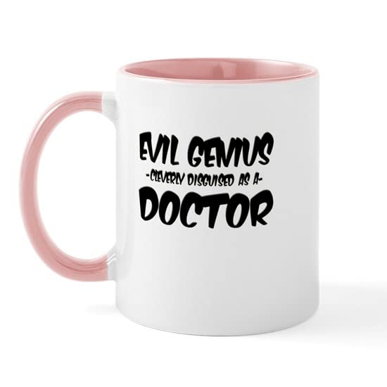 CafePress Evil Genius Cleverly Disguised As A Doctor Mug Ceramic Coffee Mug, Tea Cup 11 oz