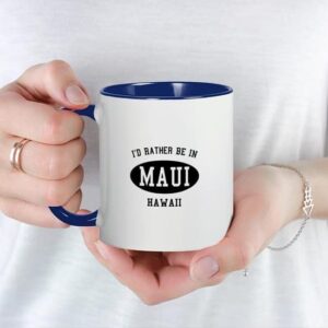 CafePress I'd Rather Be In Maui, Hawaii Mug Ceramic Coffee Mug, Tea Cup 11 oz