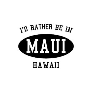 CafePress I'd Rather Be In Maui, Hawaii Mug Ceramic Coffee Mug, Tea Cup 11 oz