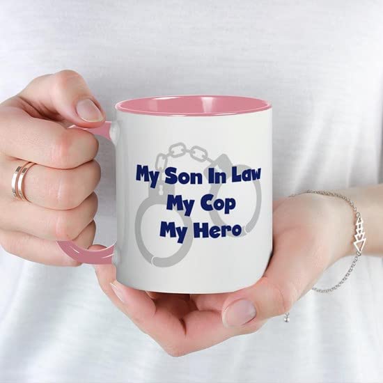 CafePress My Son In Law My Cop Mug Ceramic Coffee Mug, Tea Cup 11 oz