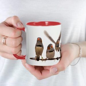 CafePress Timor Zebra Finch Mug Ceramic Coffee Mug, Tea Cup 11 oz