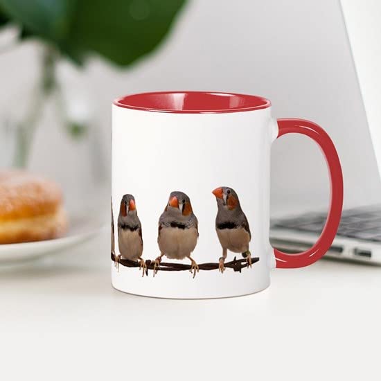 CafePress Timor Zebra Finch Mug Ceramic Coffee Mug, Tea Cup 11 oz