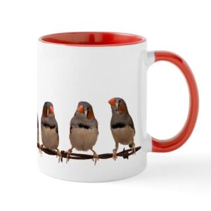 CafePress Timor Zebra Finch Mug Ceramic Coffee Mug, Tea Cup 11 oz