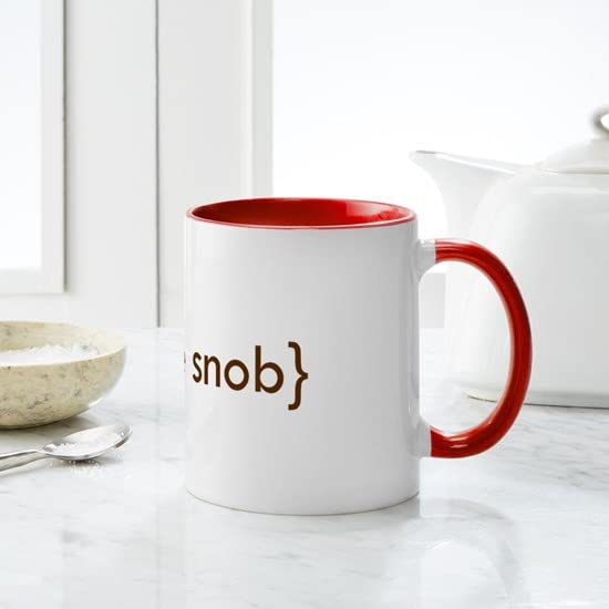 CafePress Coffee Snob Mug Ceramic Coffee Mug, Tea Cup 11 oz