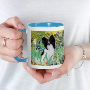 CafePress Irises & Papillon Mug Ceramic Coffee Mug, Tea Cup 11 oz