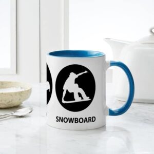 CafePress Eat Sleep Snowboard Mug Ceramic Coffee Mug, Tea Cup 11 oz