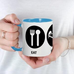 CafePress Eat Sleep Snowboard Mug Ceramic Coffee Mug, Tea Cup 11 oz