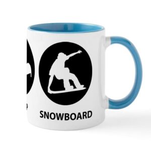 CafePress Eat Sleep Snowboard Mug Ceramic Coffee Mug, Tea Cup 11 oz