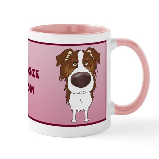 CafePress Aussie Mom Big Nose Mug Ceramic Coffee Mug, Tea Cup 11 oz