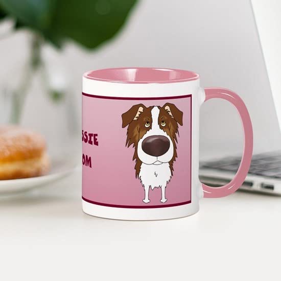 CafePress Aussie Mom Big Nose Mug Ceramic Coffee Mug, Tea Cup 11 oz