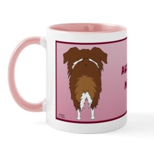 CafePress Aussie Mom Big Nose Mug Ceramic Coffee Mug, Tea Cup 11 oz