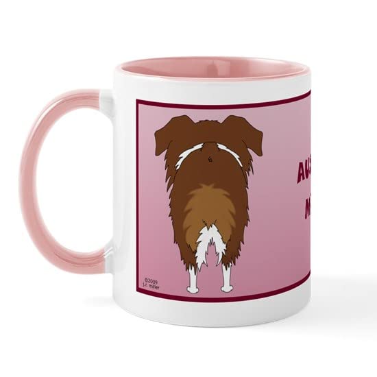 CafePress Aussie Mom Big Nose Mug Ceramic Coffee Mug, Tea Cup 11 oz