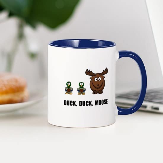 CafePress Duck Duck Moose Mug Ceramic Coffee Mug, Tea Cup 11 oz