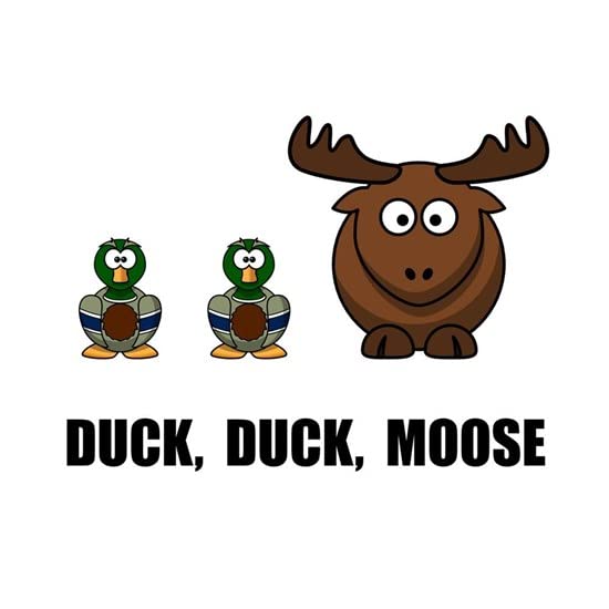 CafePress Duck Duck Moose Mug Ceramic Coffee Mug, Tea Cup 11 oz