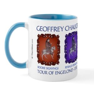 cafepress chaucer 1392 england tour mug ceramic coffee mug, tea cup 11 oz