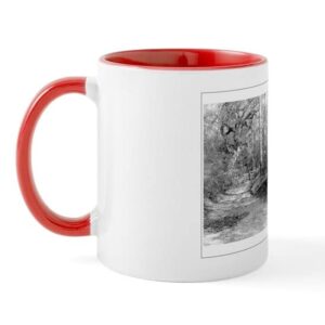 cafepress the road not taken mug ceramic coffee mug, tea cup 11 oz