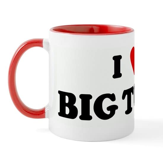 CafePress I Love BIG TUNA Mug Ceramic Coffee Mug, Tea Cup 11 oz