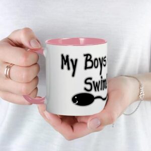 CafePress My Boys Can Swim! Mug Ceramic Coffee Mug, Tea Cup 11 oz