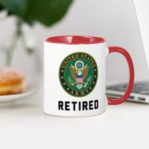 CafePress US Army Retired Ceramic Coffee Mug, Tea Cup 11 oz