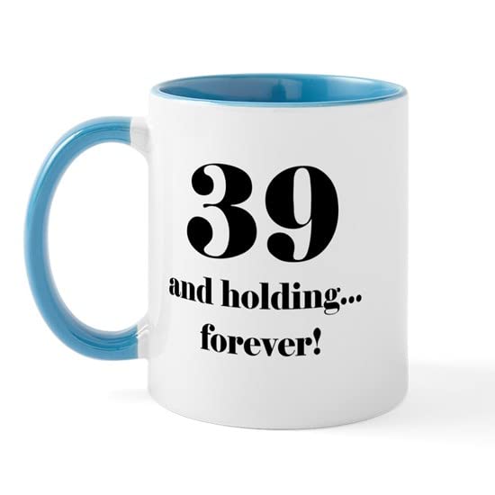 CafePress 39 & Holding Mug Ceramic Coffee Mug, Tea Cup 11 oz