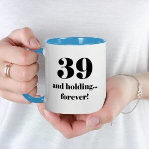 CafePress 39 & Holding Mug Ceramic Coffee Mug, Tea Cup 11 oz