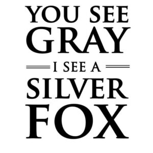 CafePress You See Gray, I See A Silver Fox Mugs Ceramic Coffee Mug, Tea Cup 11 oz