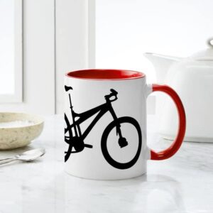 CafePress Black Mountain Bike Bicycle Mug Ceramic Coffee Mug, Tea Cup 11 oz