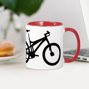 CafePress Black Mountain Bike Bicycle Mug Ceramic Coffee Mug, Tea Cup 11 oz