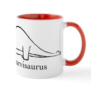 cafepress normalsaur mugs ceramic coffee mug, tea cup 11 oz