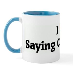 cafepress i love saying cool beans mug ceramic coffee mug, tea cup 11 oz