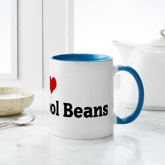 CafePress I Love Saying Cool Beans Mug Ceramic Coffee Mug, Tea Cup 11 oz