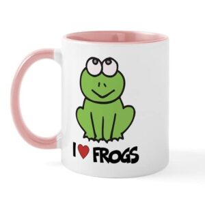 cafepress i love frogs mug ceramic coffee mug, tea cup 11 oz