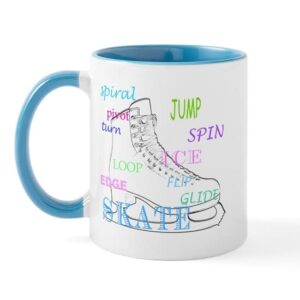 cafepress figure skating mug ceramic coffee mug, tea cup 11 oz