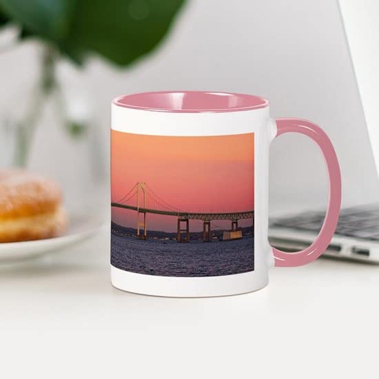 CafePress Newport Bridge, Rhode Island Coffee Mug Ceramic Coffee Mug, Tea Cup 11 oz