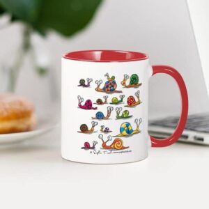 CafePress Snails Abound! Mug By Sophie Turrel Ceramic Coffee Mug, Tea Cup 11 oz