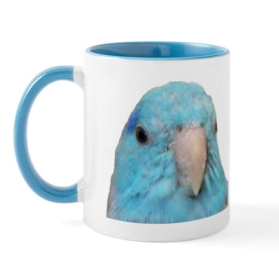 CafePress Blue Parrotlet Mug Ceramic Coffee Mug, Tea Cup 11 oz