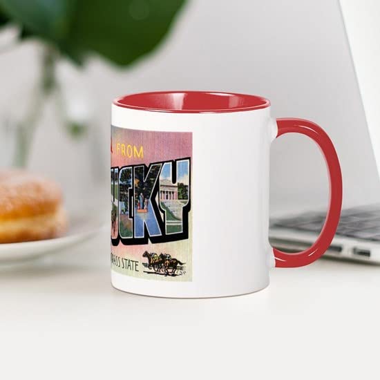 CafePress Kentucky Greetings Mug Ceramic Coffee Mug, Tea Cup 11 oz