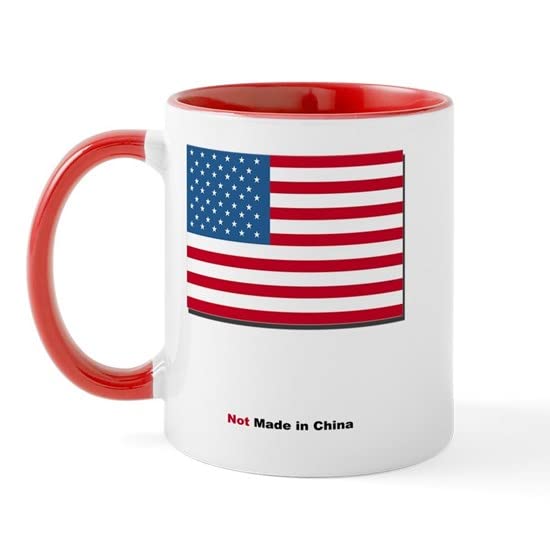 CafePress Not Made In China Mug Ceramic Coffee Mug, Tea Cup 11 oz