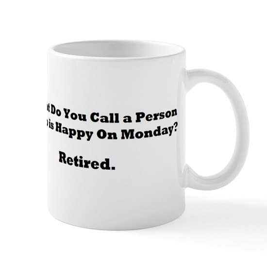 CafePress Retired Happy Mugs Ceramic Coffee Mug, Tea Cup 11 oz