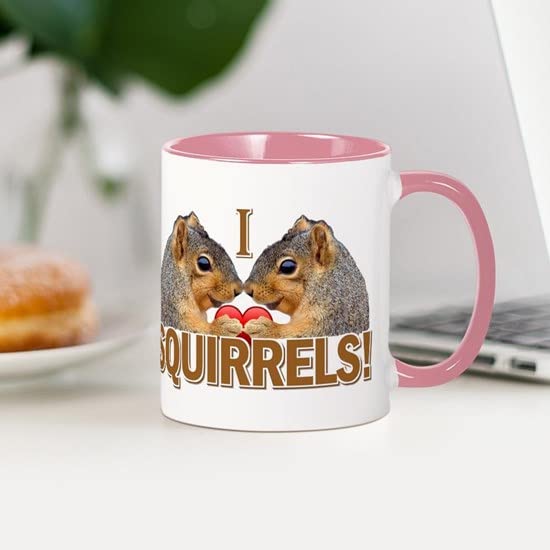 CafePress I Heart / Love Squirrels! Mug Ceramic Coffee Mug, Tea Cup 11 oz