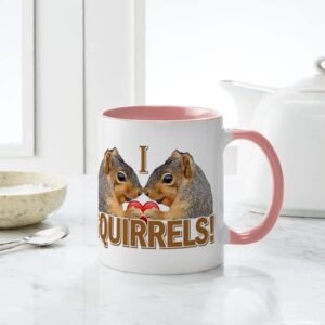 CafePress I Heart / Love Squirrels! Mug Ceramic Coffee Mug, Tea Cup 11 oz