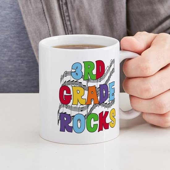 CafePress Bright Colors 3Rd Grade Mug Ceramic Coffee Mug, Tea Cup 11 oz