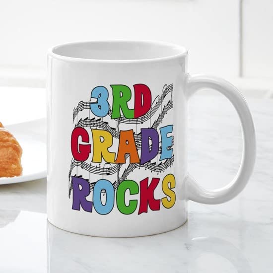 CafePress Bright Colors 3Rd Grade Mug Ceramic Coffee Mug, Tea Cup 11 oz