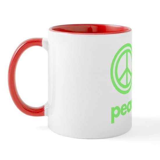 CafePress Peace Love Law Mugs Ceramic Coffee Mug, Tea Cup 11 oz