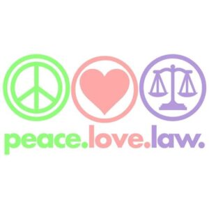 CafePress Peace Love Law Mugs Ceramic Coffee Mug, Tea Cup 11 oz